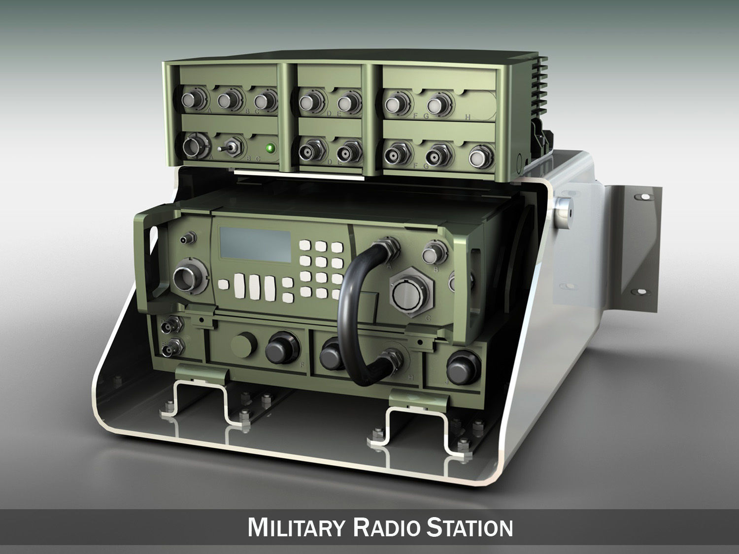 VHF Military radio station 3D model | CGTrader