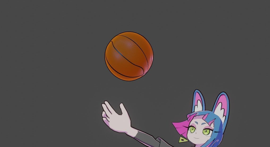 Cartoon Basketball ball rigged 3D Model Blender 3D model rigged | CGTrader