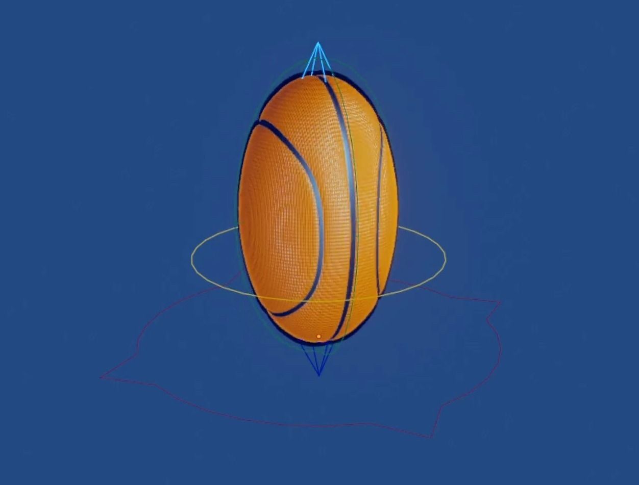 Cartoon Basketball ball rigged 3D Model Blender 3D model rigged | CGTrader