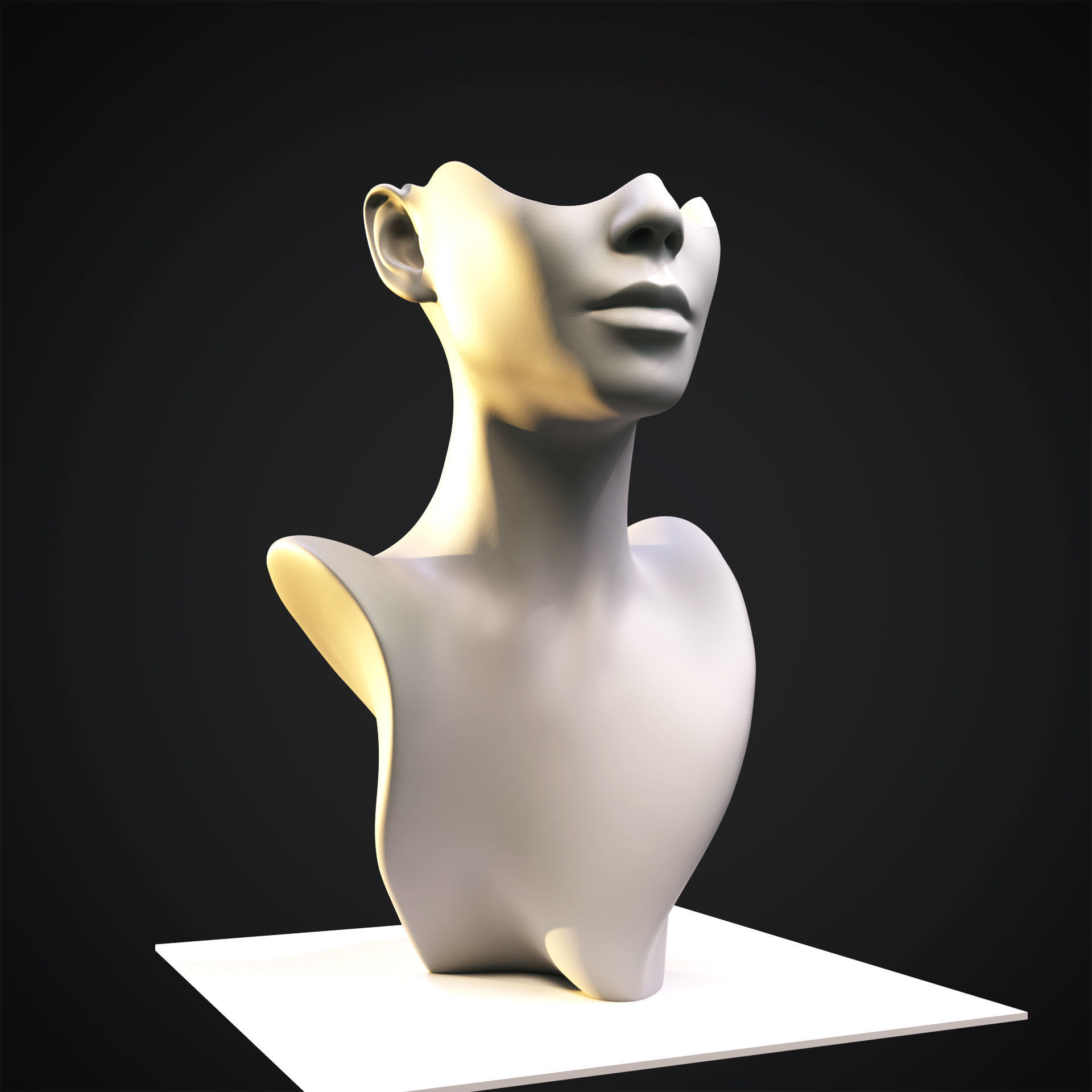 Vase - the girls face 3D model 3D printable | CGTrader