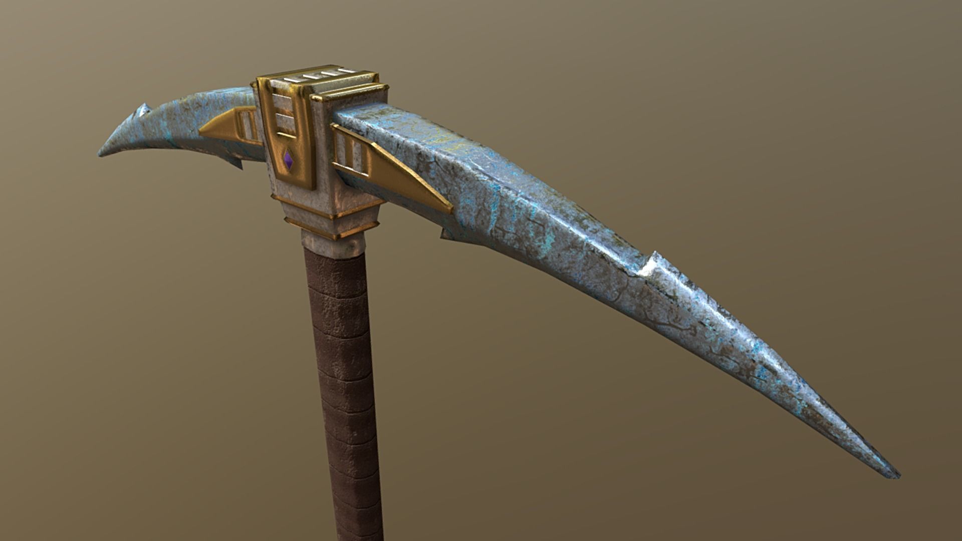 3D model Pickaxe - Mithril VR / AR / low-poly | CGTrader
