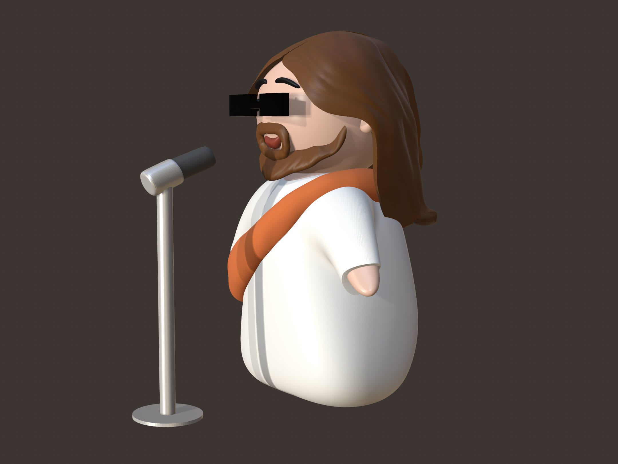 rapper singer god lord jesus 3D model | CGTrader