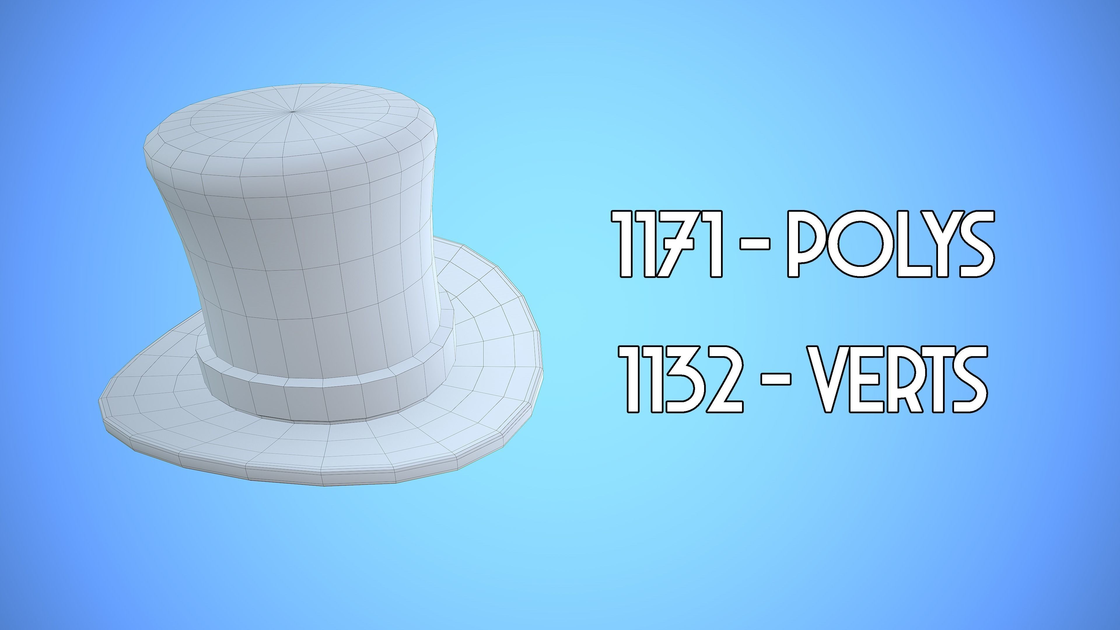 3D model TOP HAT CARTOON STYLIZED VR / AR / low-poly | CGTrader