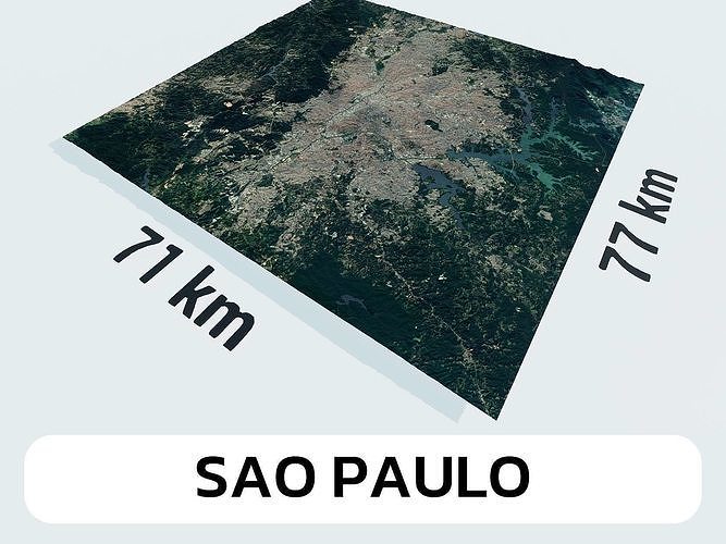 Sao Paulo Brazil City Landscape 3D Model 3D model | CGTrader