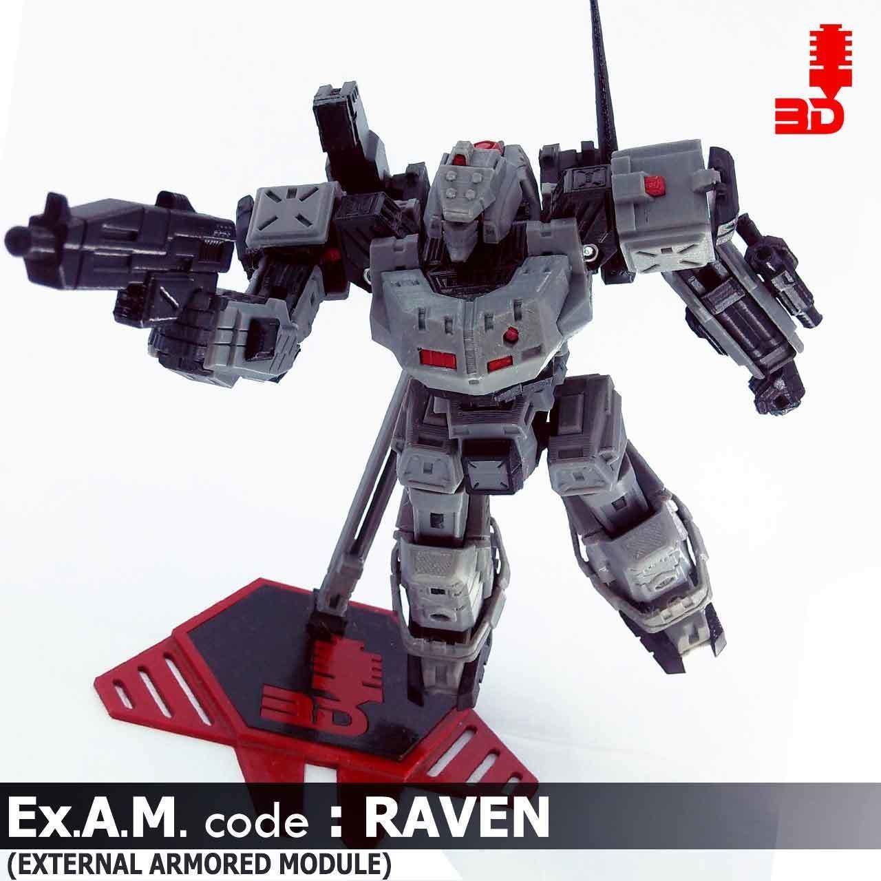 ARMORED CORE LAST RAVEN MECHA 3DPRINT ARTICULATED ACTION FIGURE 3D ...