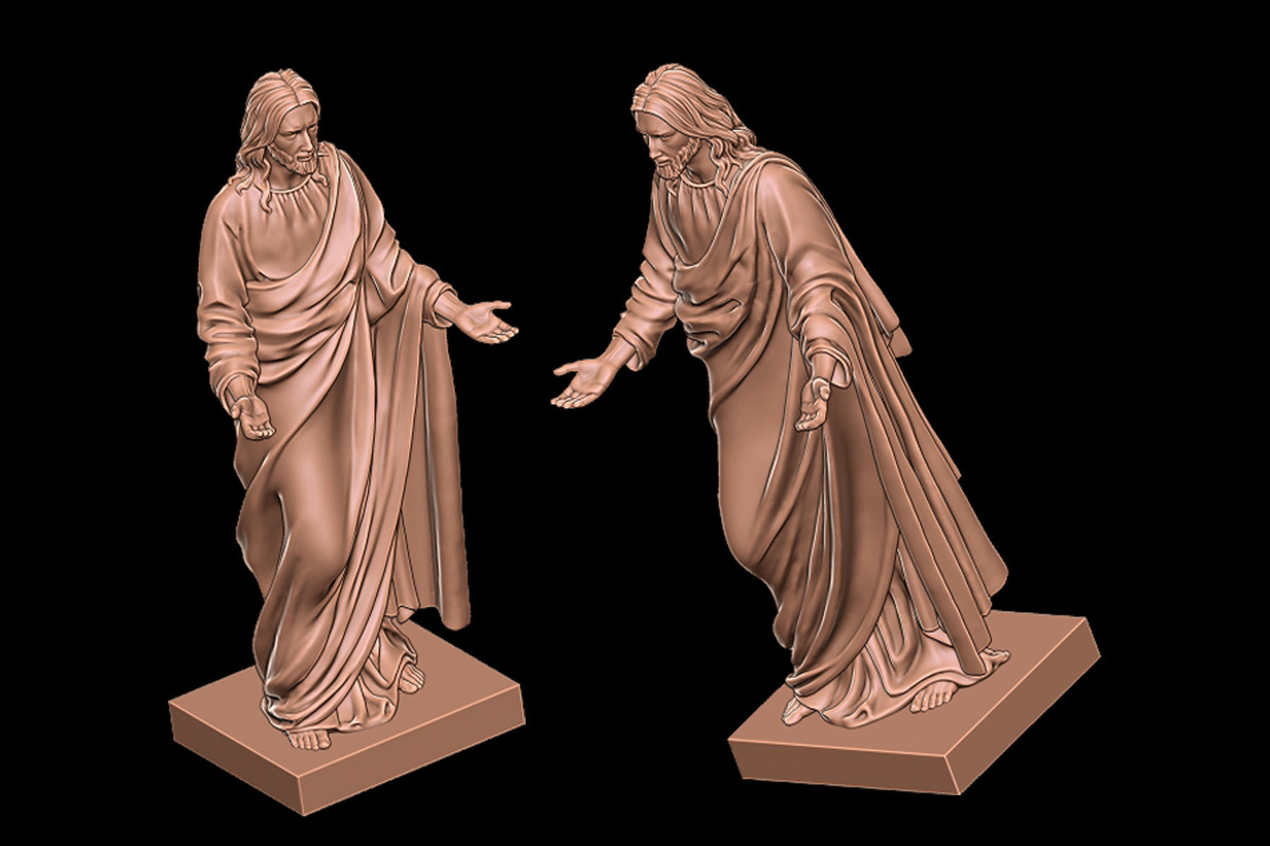 blessing jesus 3d print 3D model 3D printable | CGTrader