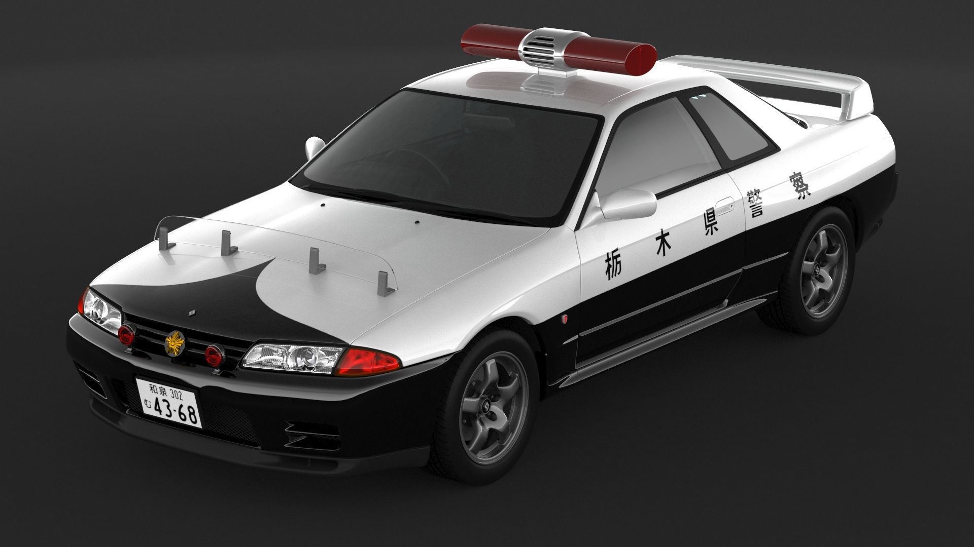 Nissan Skyline R32 Police 3D model | CGTrader