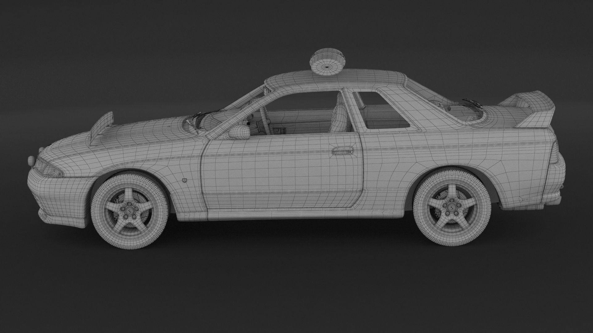 Nissan Skyline R32 Police 3D model | CGTrader