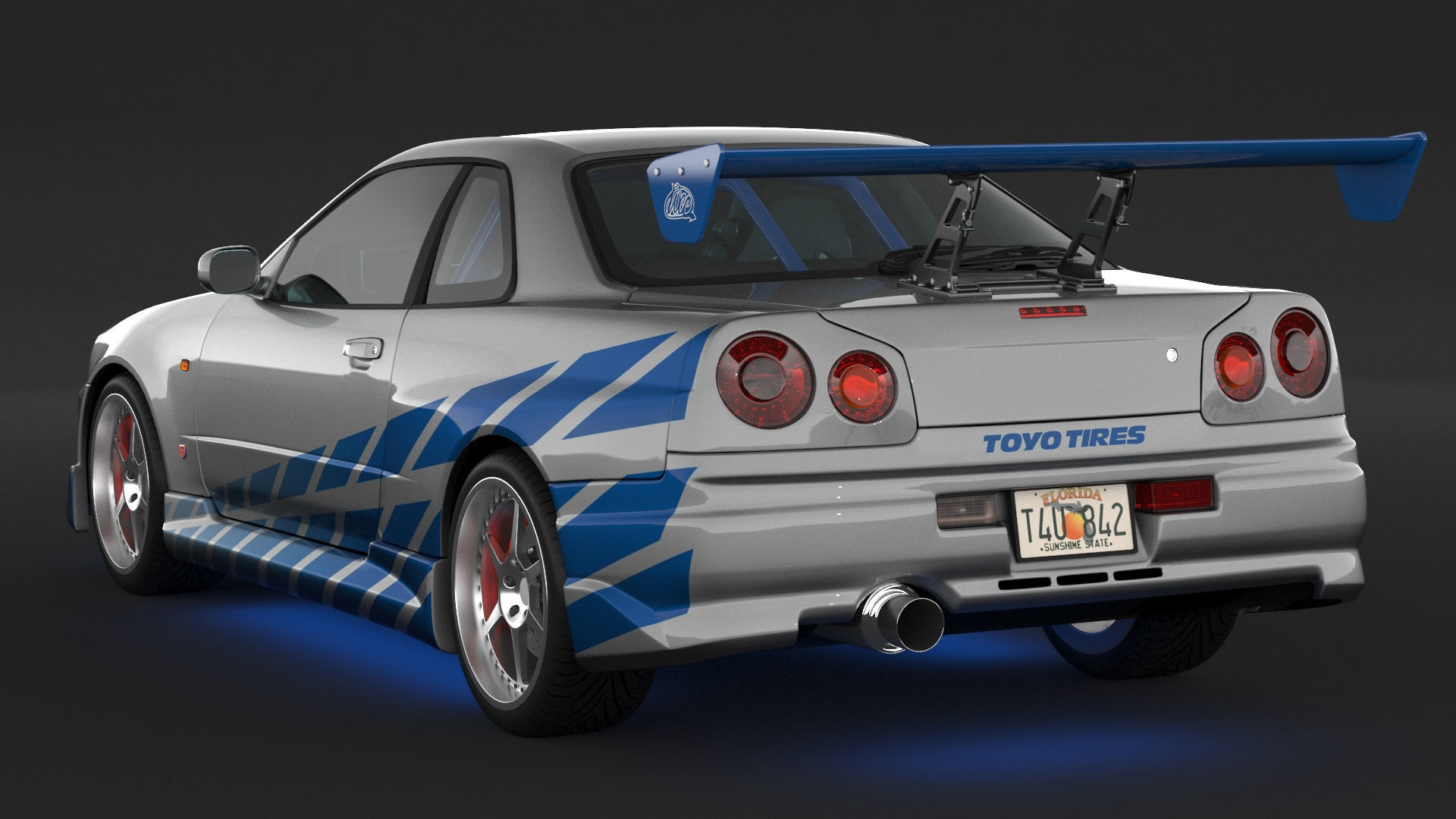 Nissan Skyline GT-R R34 C-West 3D model | CGTrader
