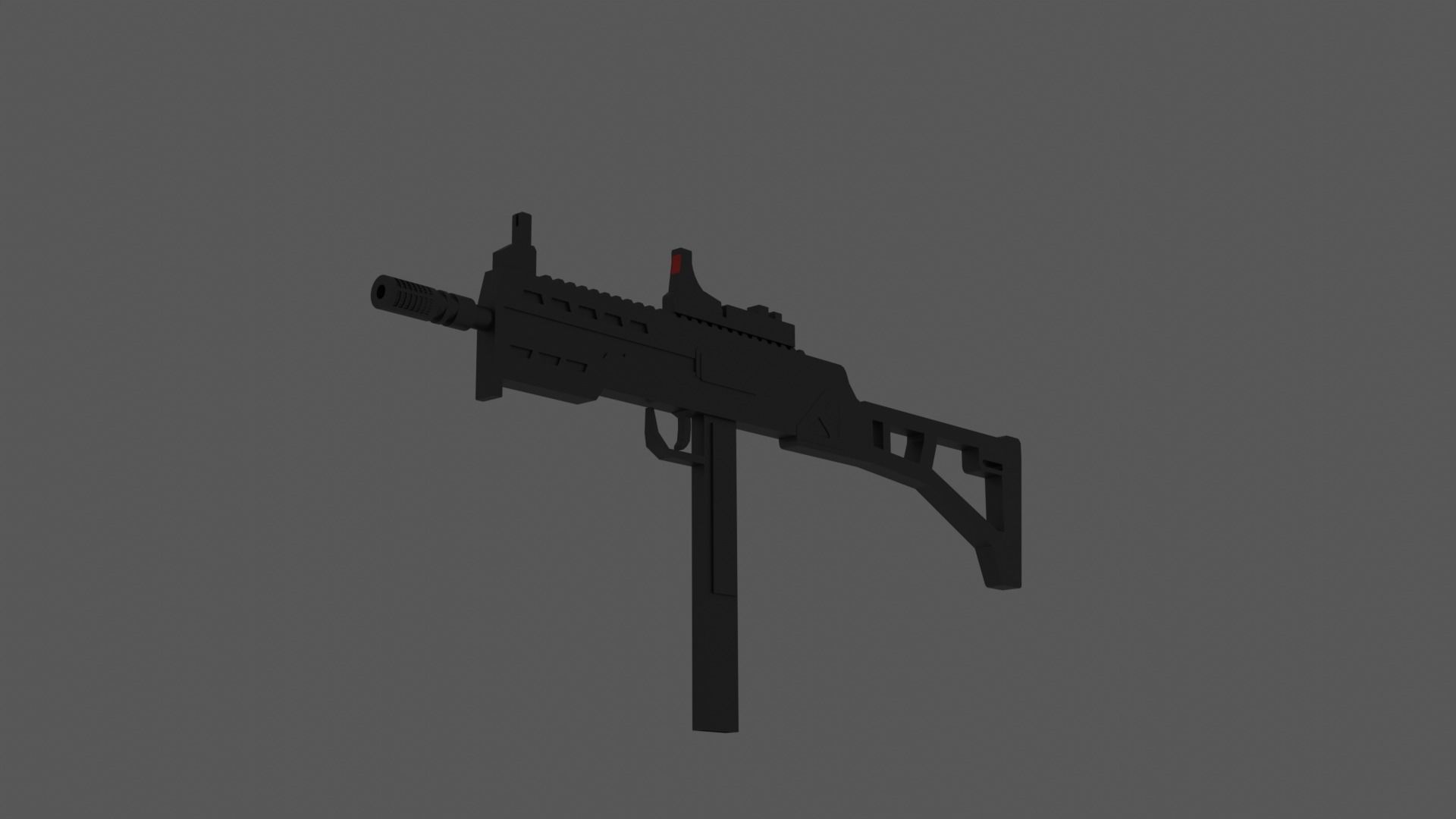 Uzi low poly 3D model | CGTrader
