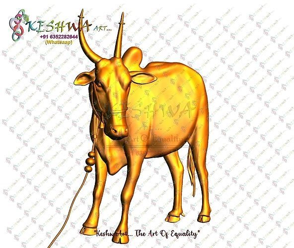 cow stl 3D model 3D printable | CGTrader