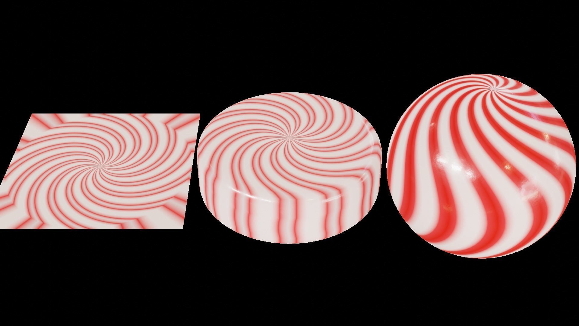 Procedural Peppermint Candy free 3D model | CGTrader