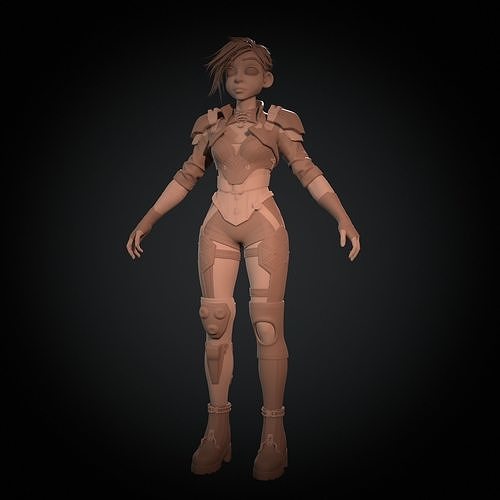 high poly stylized game character 3D model | CGTrader
