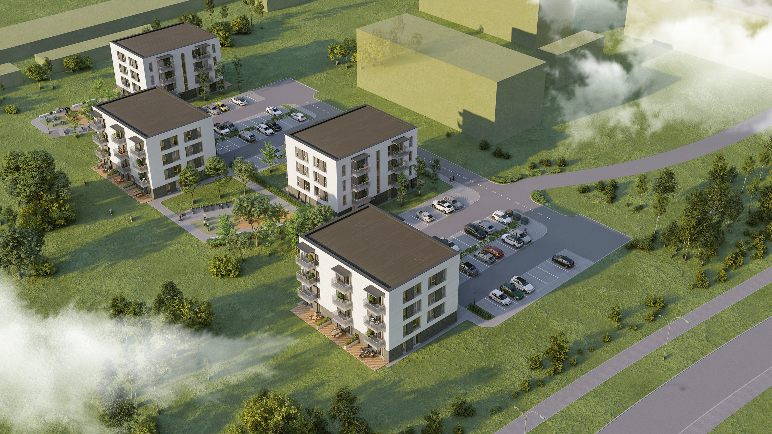 Apartment building lumion 12 scene plus archicad sketchup models 3D ...