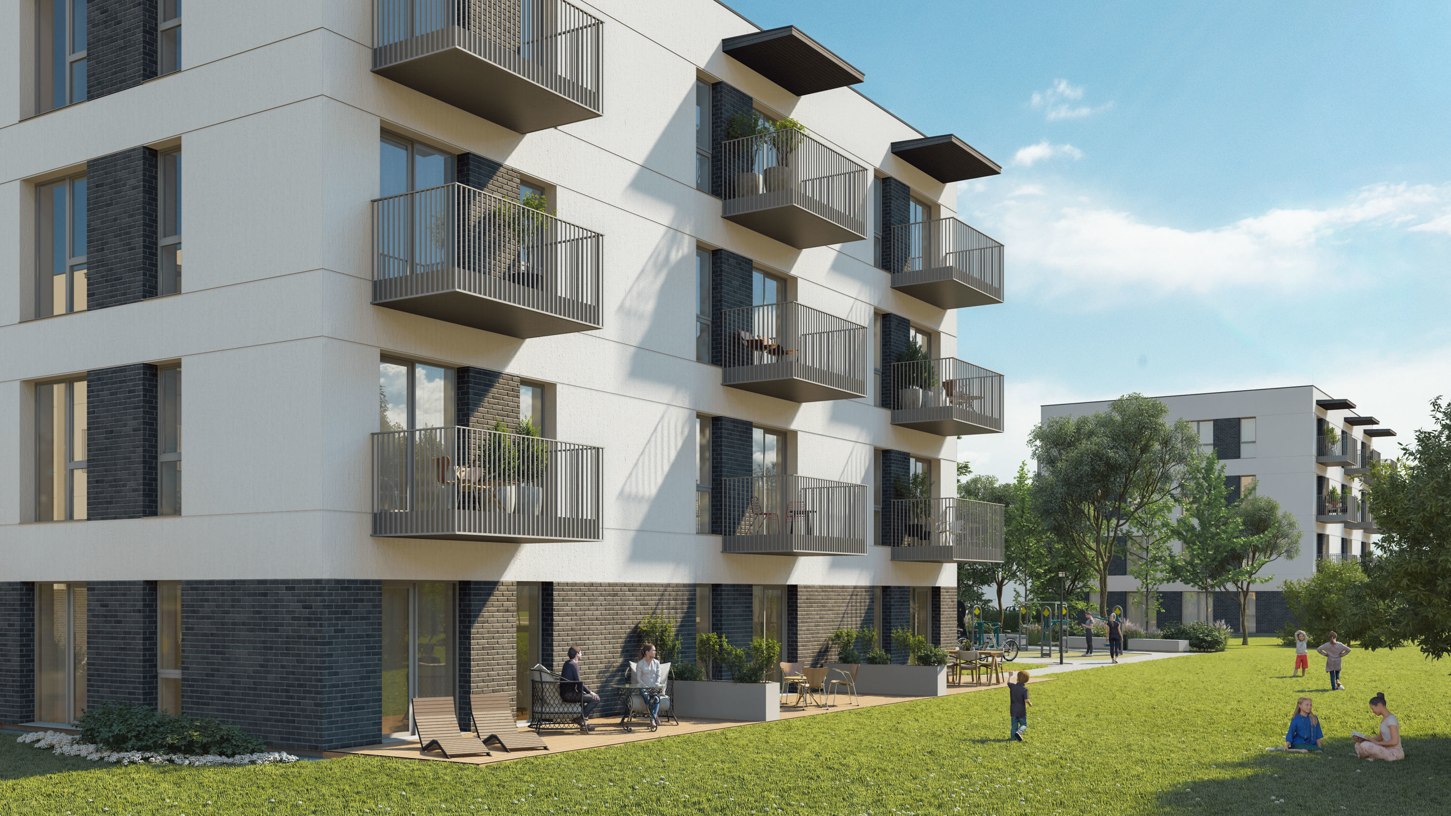 Apartment Building Lumion 12 Scene Plus Archicad Sketchup Models 3d Model Cgtrader