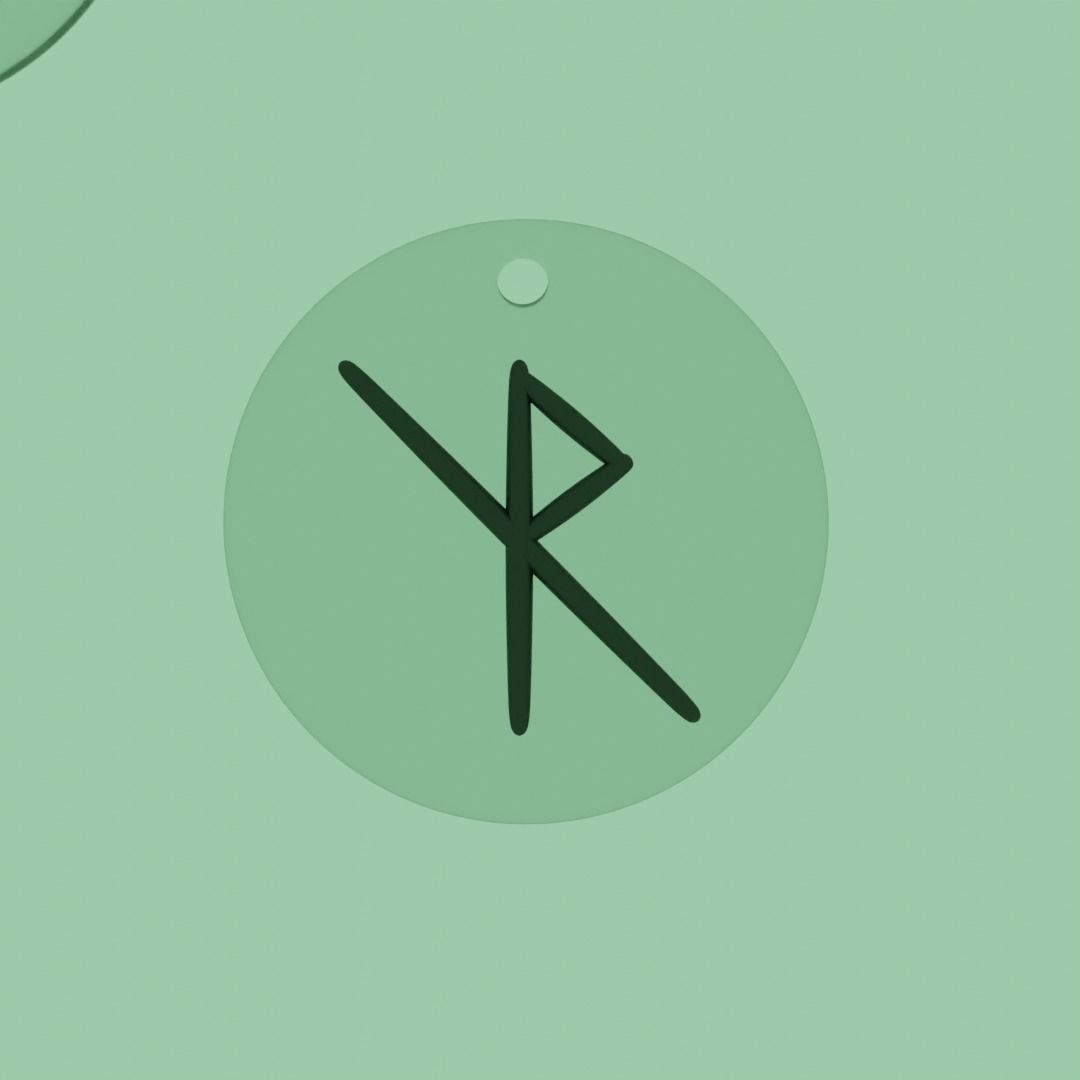 8 Viking Runes Keychain 3D Printable Model 3D model 3D printable | CGTrader