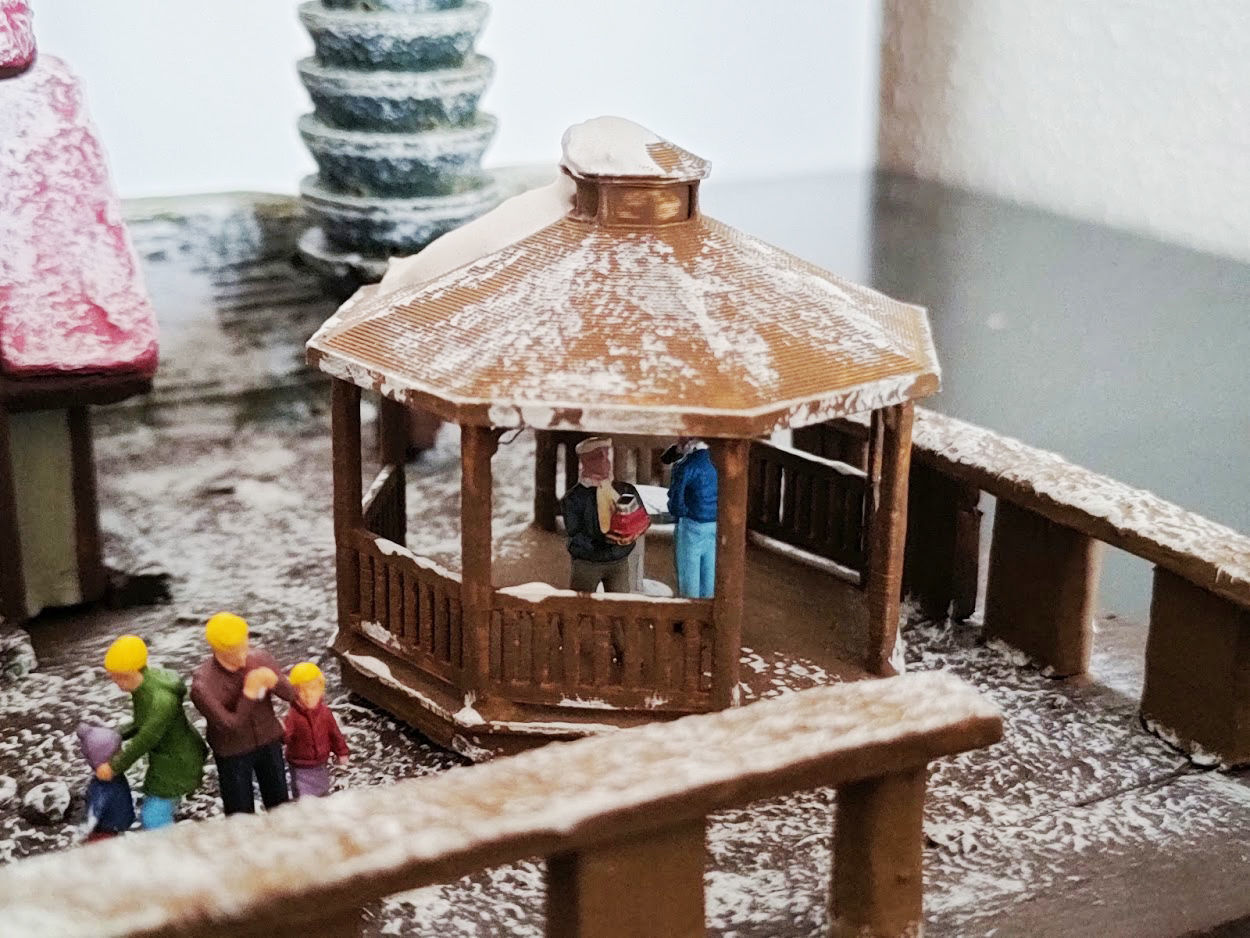 Pavilion for garden or market - H0 Scale 3D model 3D printable | CGTrader