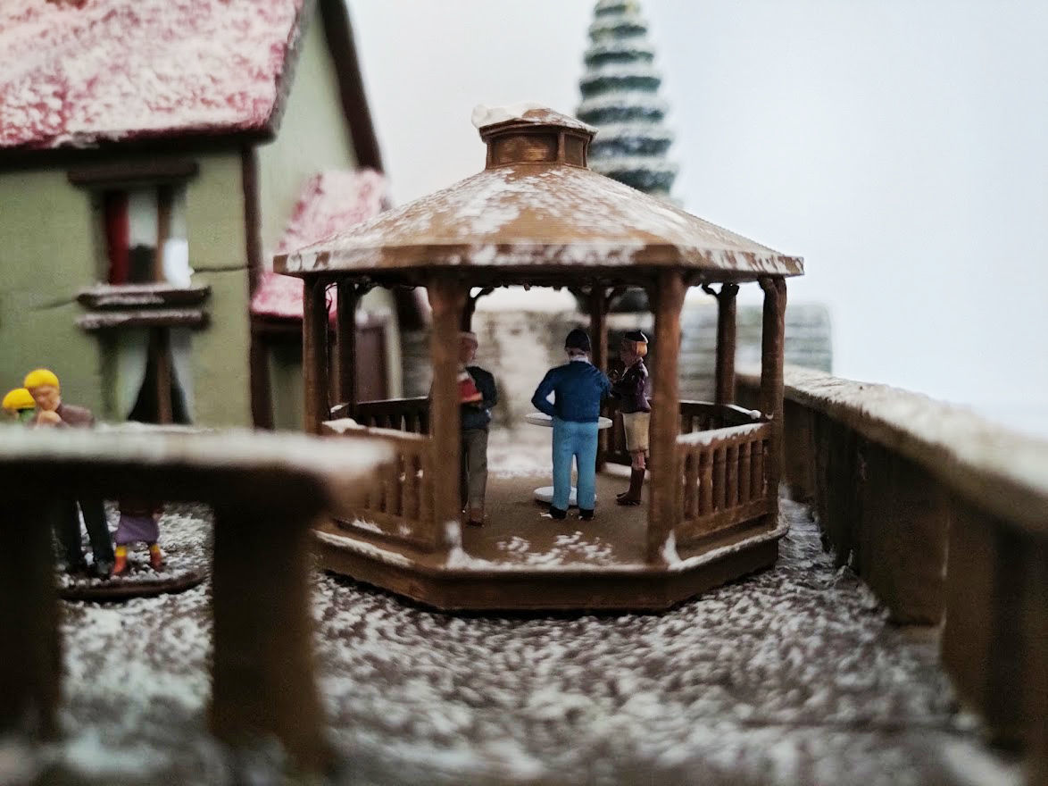 Pavilion for garden or market - H0 Scale 3D model 3D printable | CGTrader