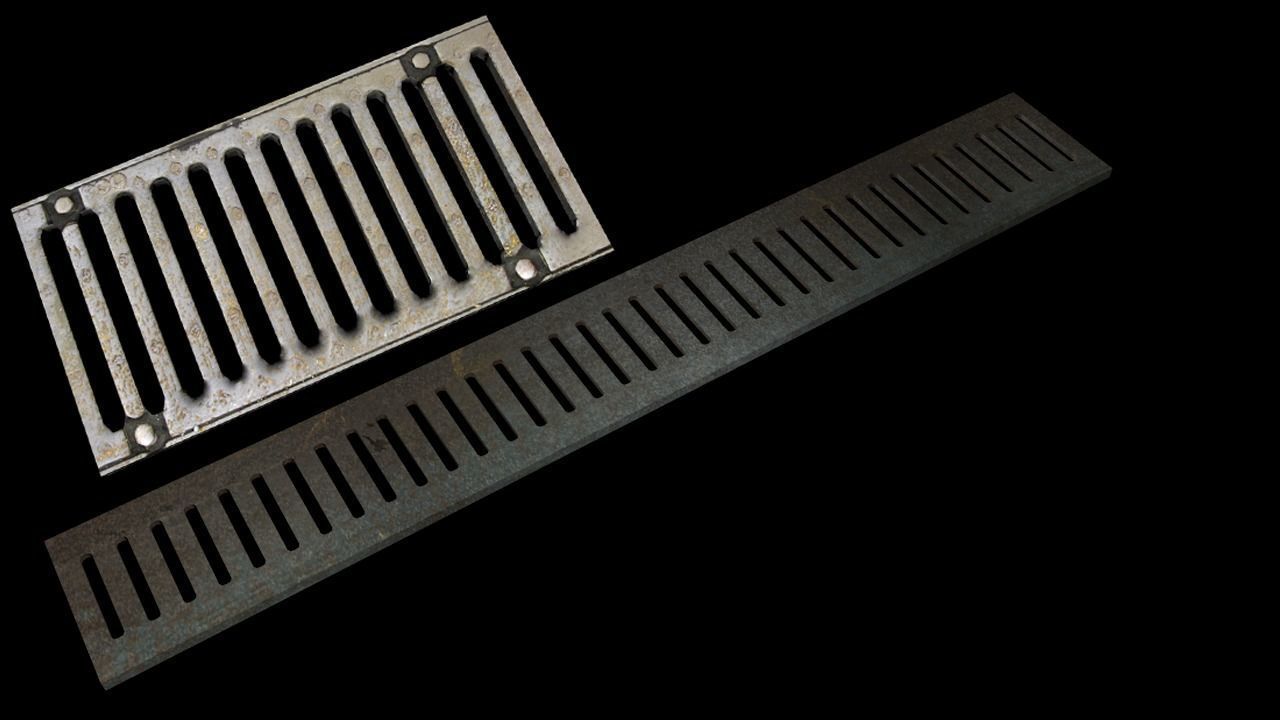 Drainage grate free VR / AR / low-poly 3D model | CGTrader