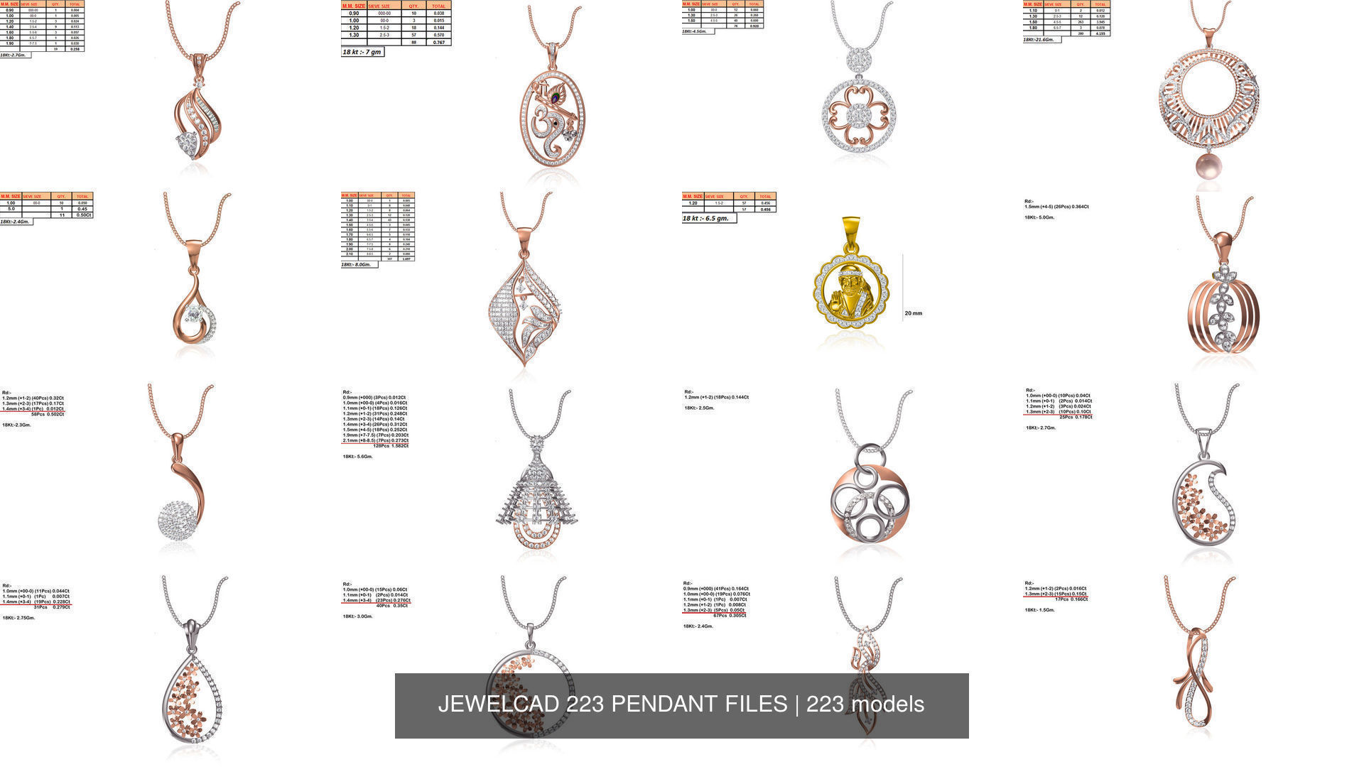 JEWELCAD 223 PENDANT FILES 3D Model Collection | CGTrader
