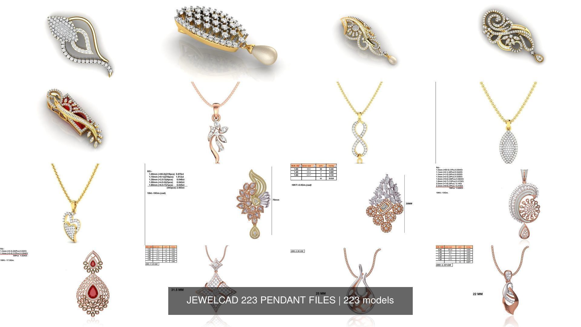 JEWELCAD 223 PENDANT FILES 3D Model Collection | CGTrader