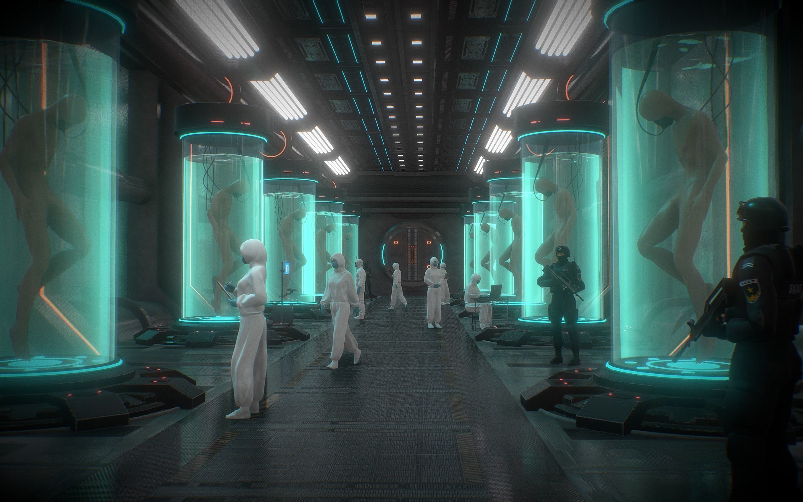 3D model Clone Human Sleep Module Lab VR / AR / low-poly | CGTrader