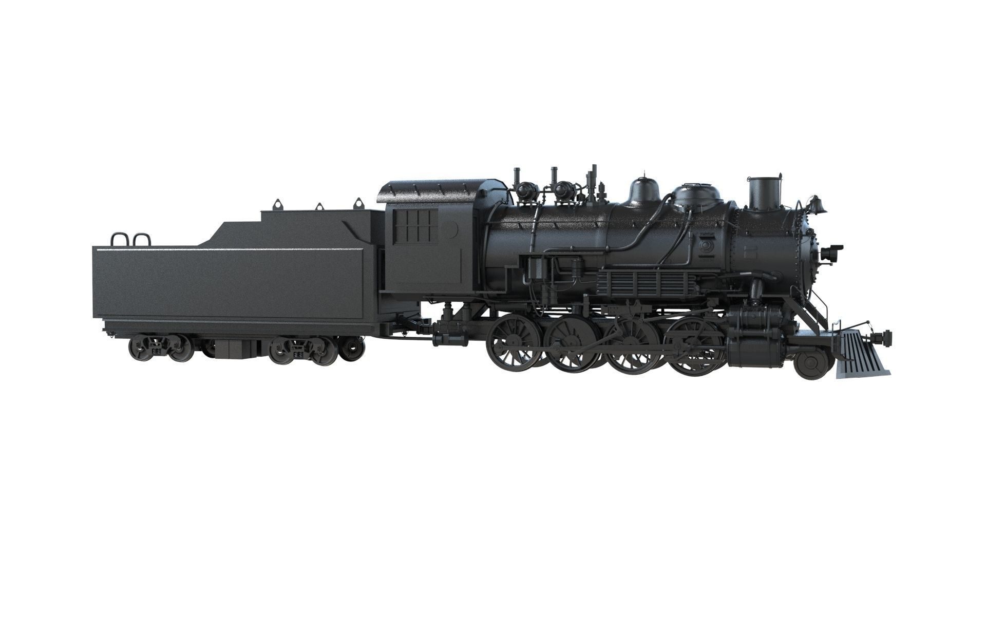 Steam locomotive 3D model old train 3D model | CGTrader