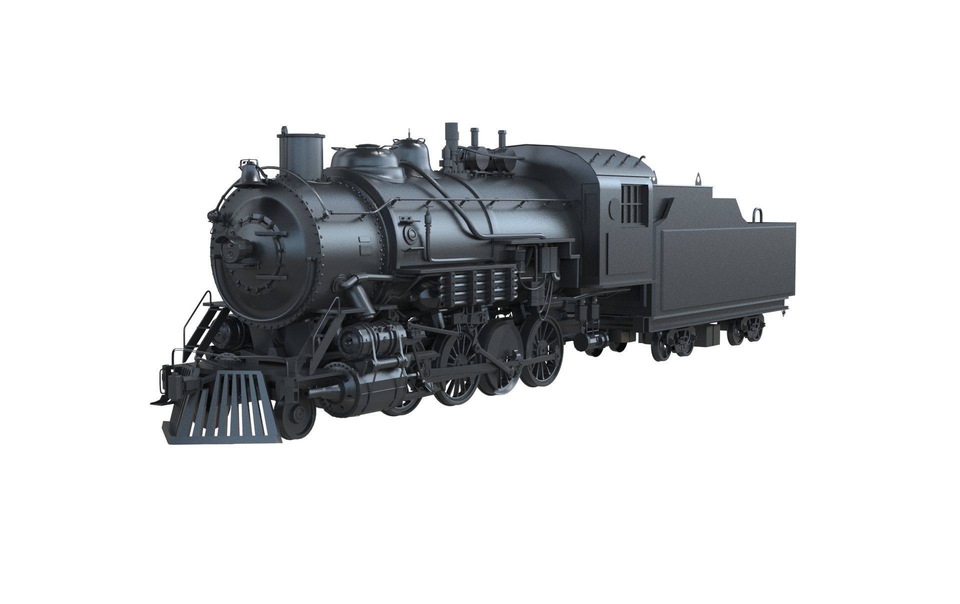 Steam locomotive 3D model old train 3D model | CGTrader