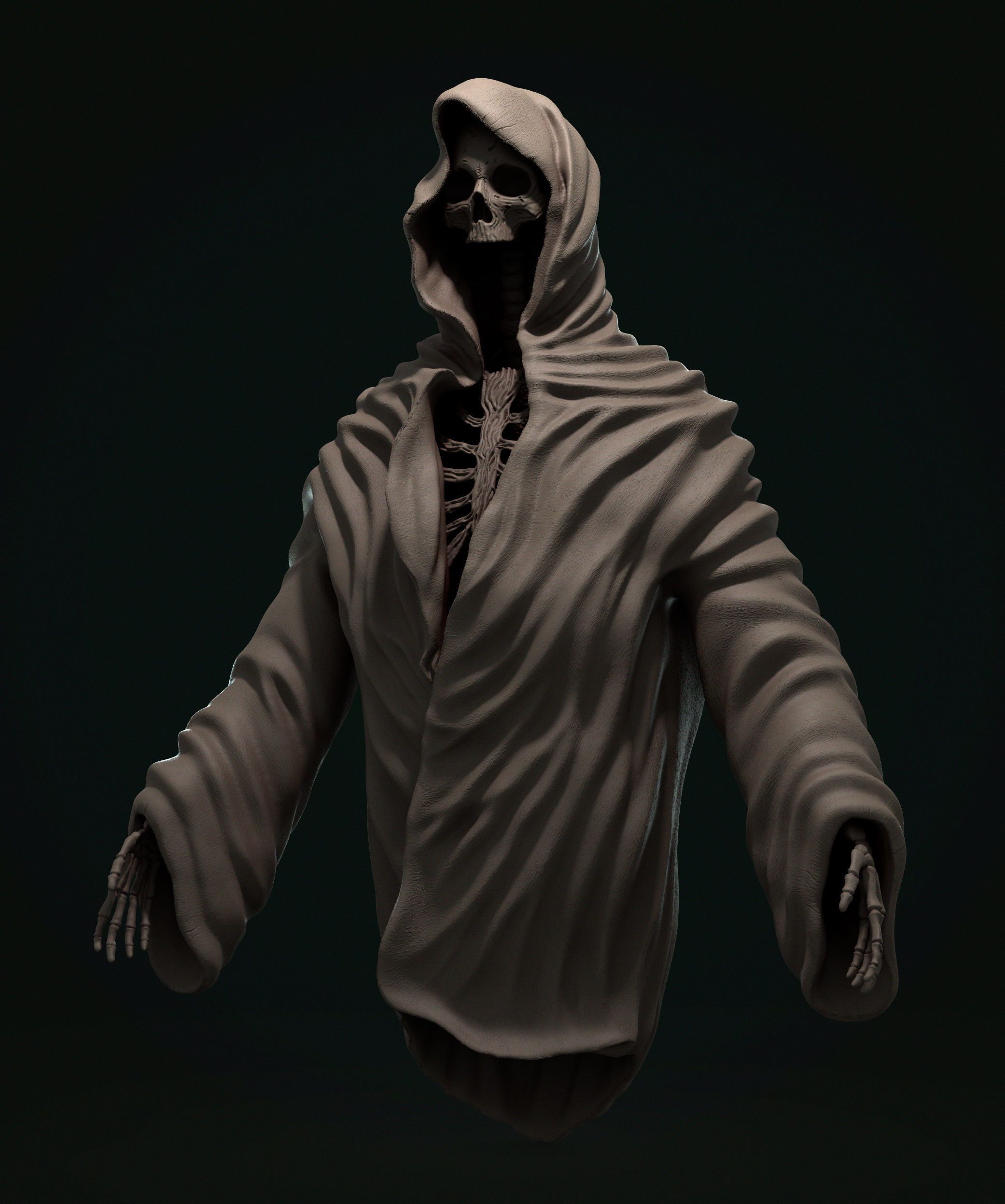 3D model Wraith Skeleton VR / AR / low-poly | CGTrader