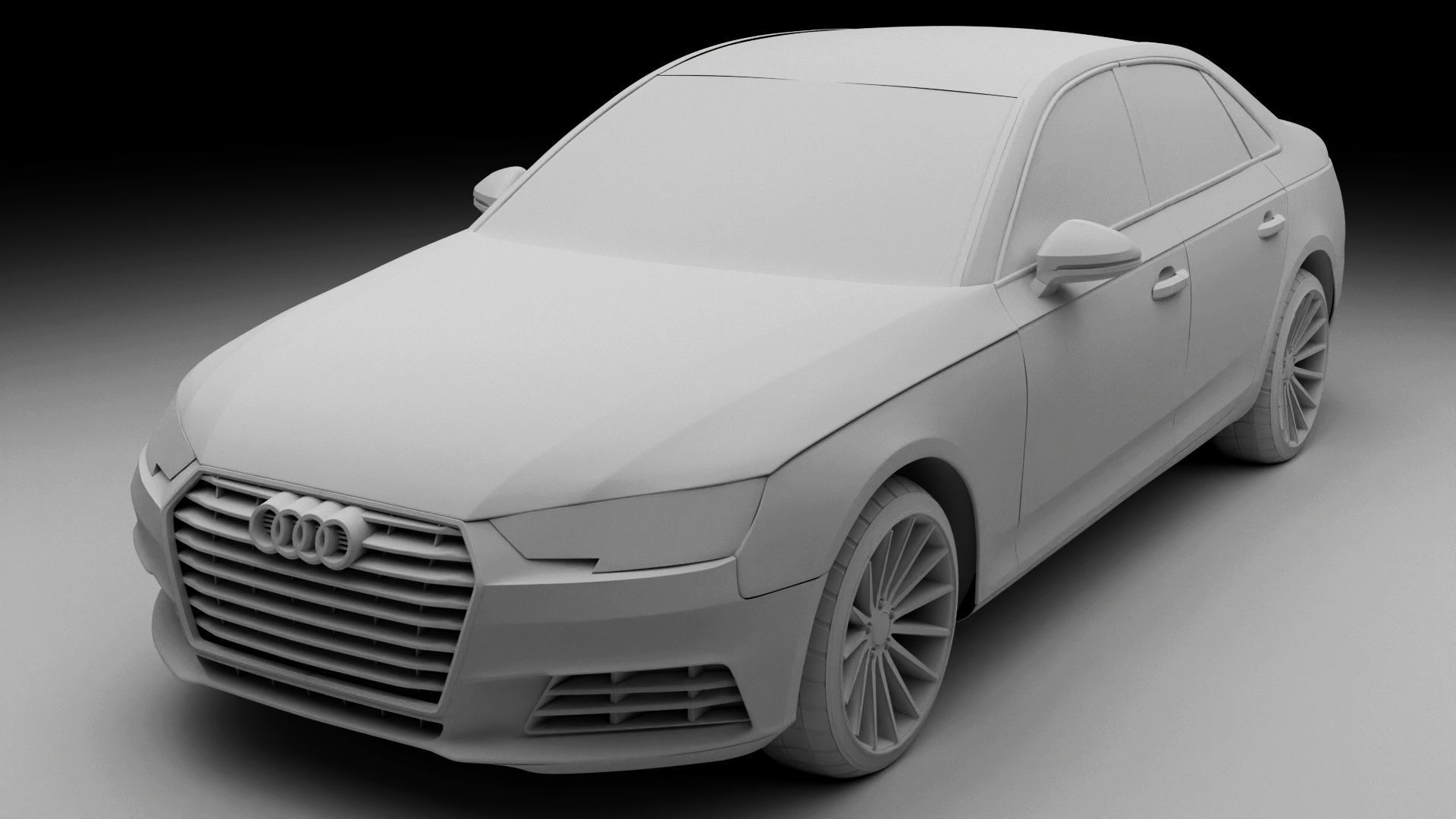 Audi A4 Sedan Full Exterior 3D Model Without Interior 3D model | CGTrader