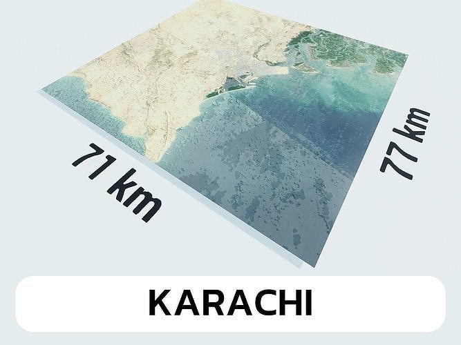 Karachi Pakistan City Landscape 3D Model 3D model | CGTrader