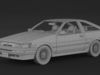 Toyota Corolla AE86 Levin 3D model | CGTrader