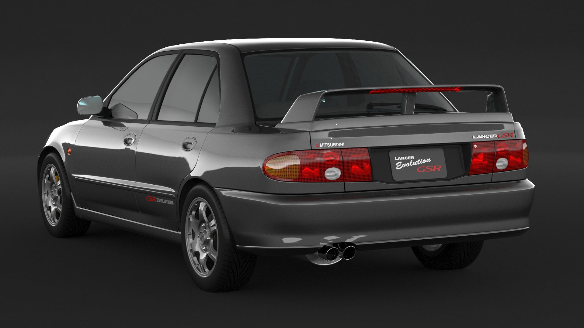 Mitsubishi Lancer Evolution GSR 3D model | CGTrader
