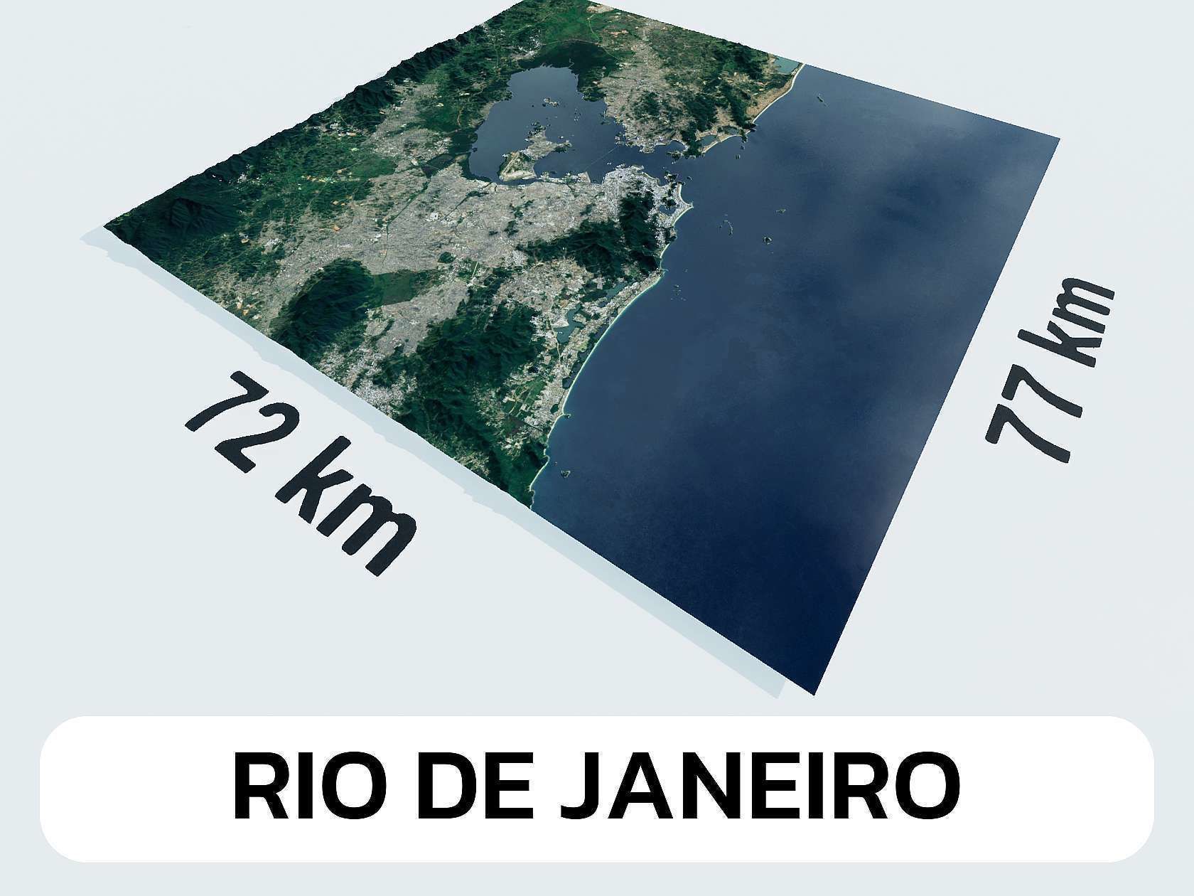 Rio de Janeiro Brazil City Landscape 3D Model 3D model | CGTrader