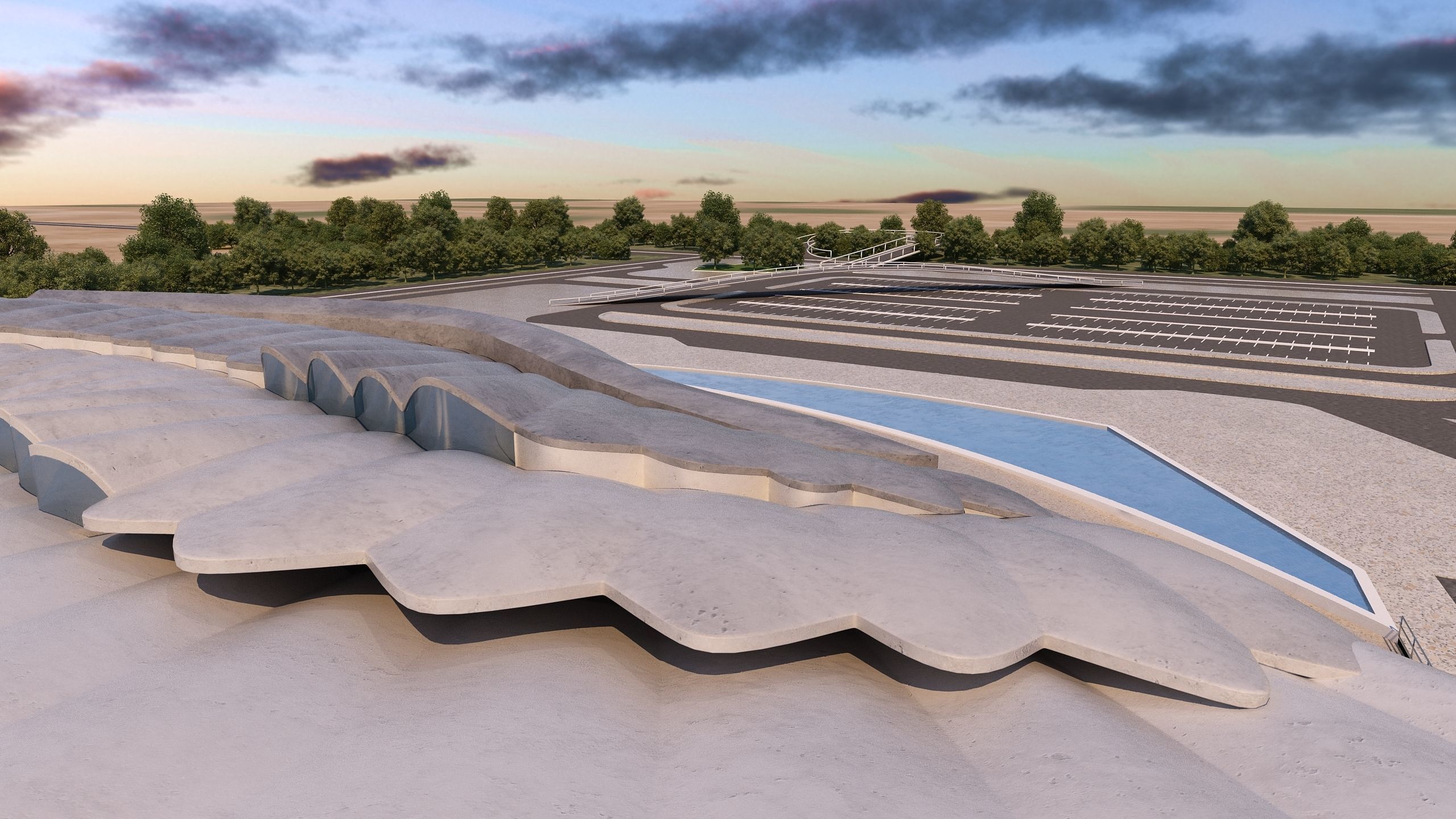 0125 Train Station Architecture Project 3d Model Cgtrader