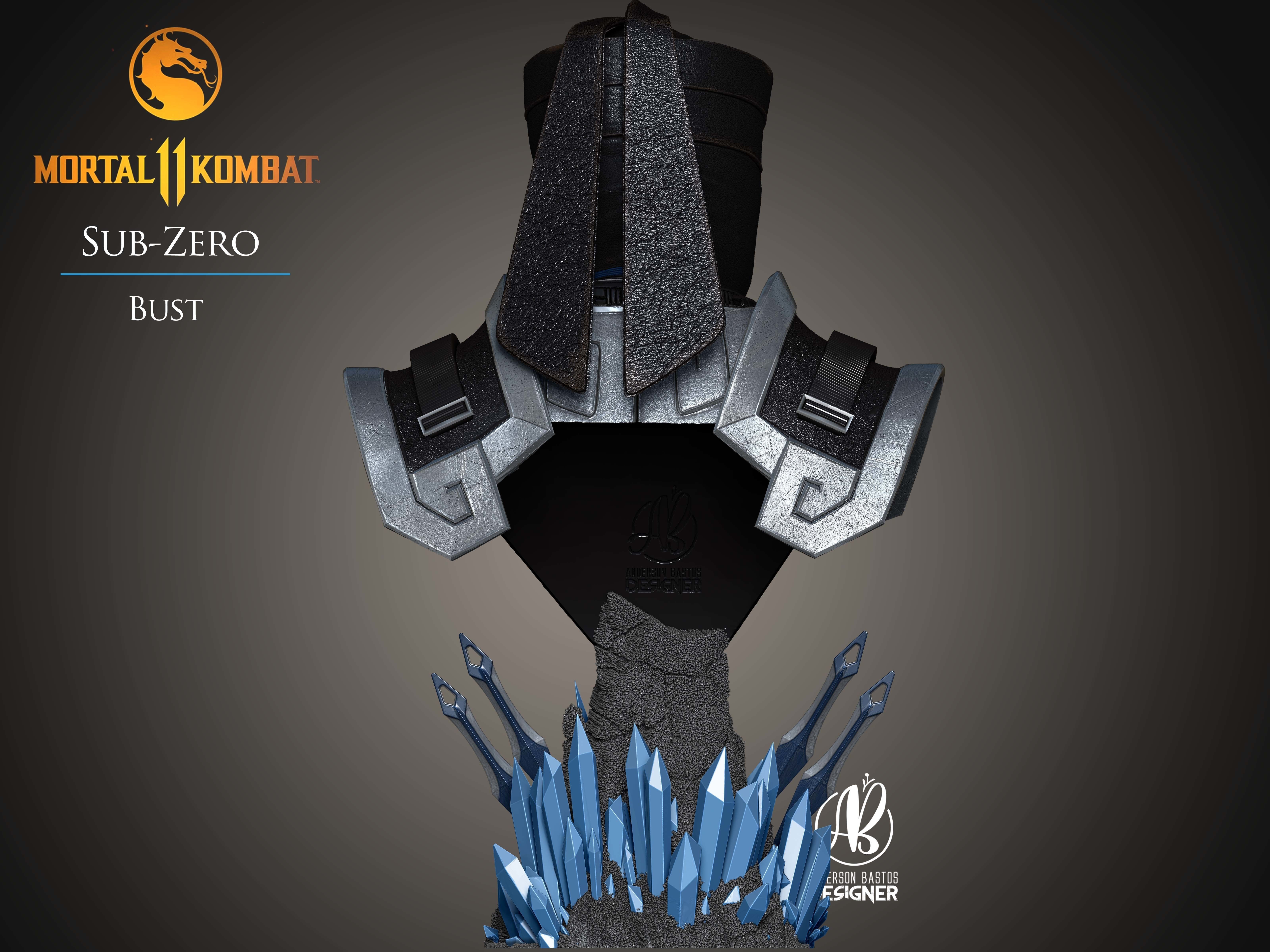 Sub-Zero Bust Mortal Kombat 11 3D model 3D printable | CGTrader