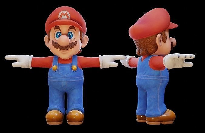3D model Super Mario Low-Poly Plus High-Poly VR / AR / low-poly | CGTrader