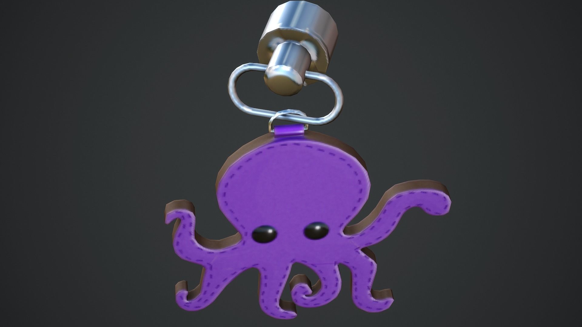 3D model Octopus Weapon Charm - Low Poly Game Ready VR / AR / low-poly ...