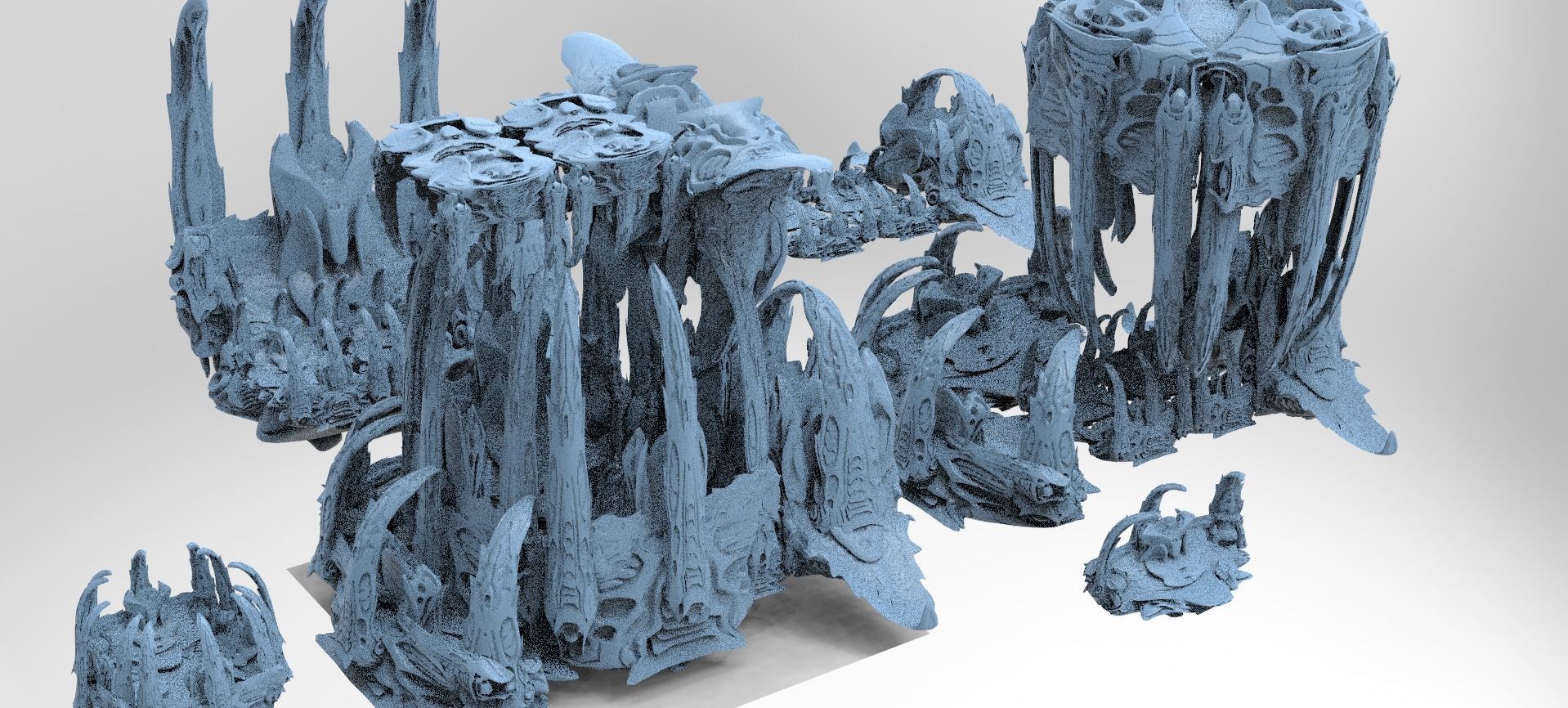 Wraith Hive Alien Platform huge 6 models 3D model | CGTrader