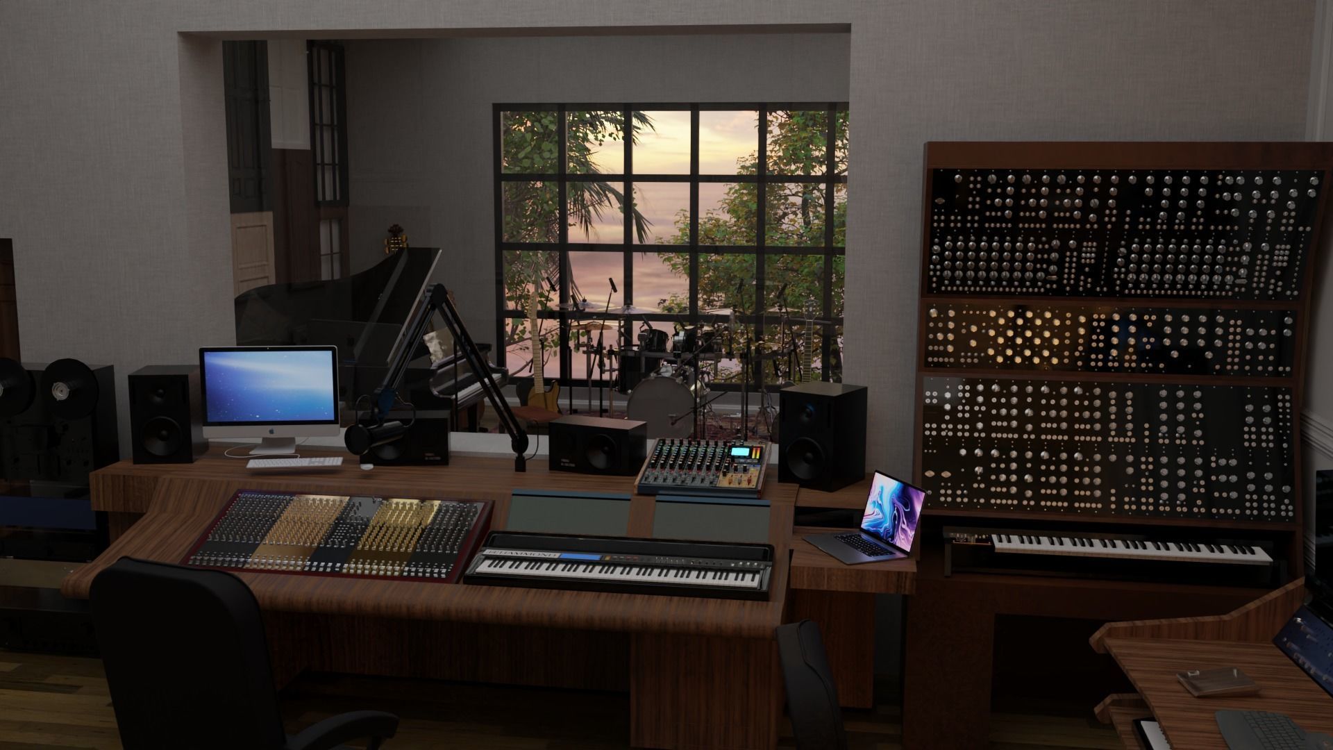 Music Studio 3D model | CGTrader