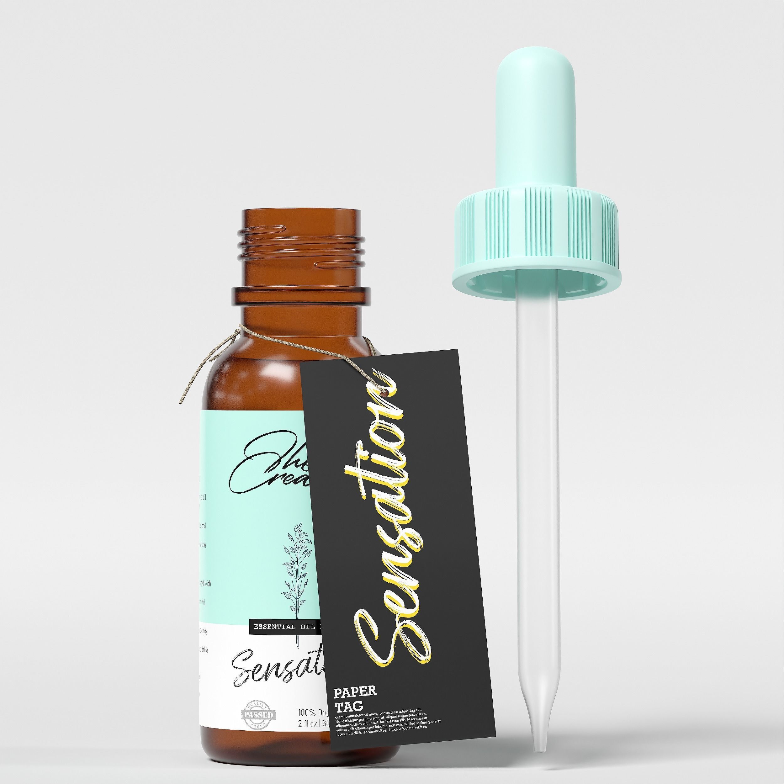 3D model Essential Oil Blend Sensation VR / AR / low-poly | CGTrader