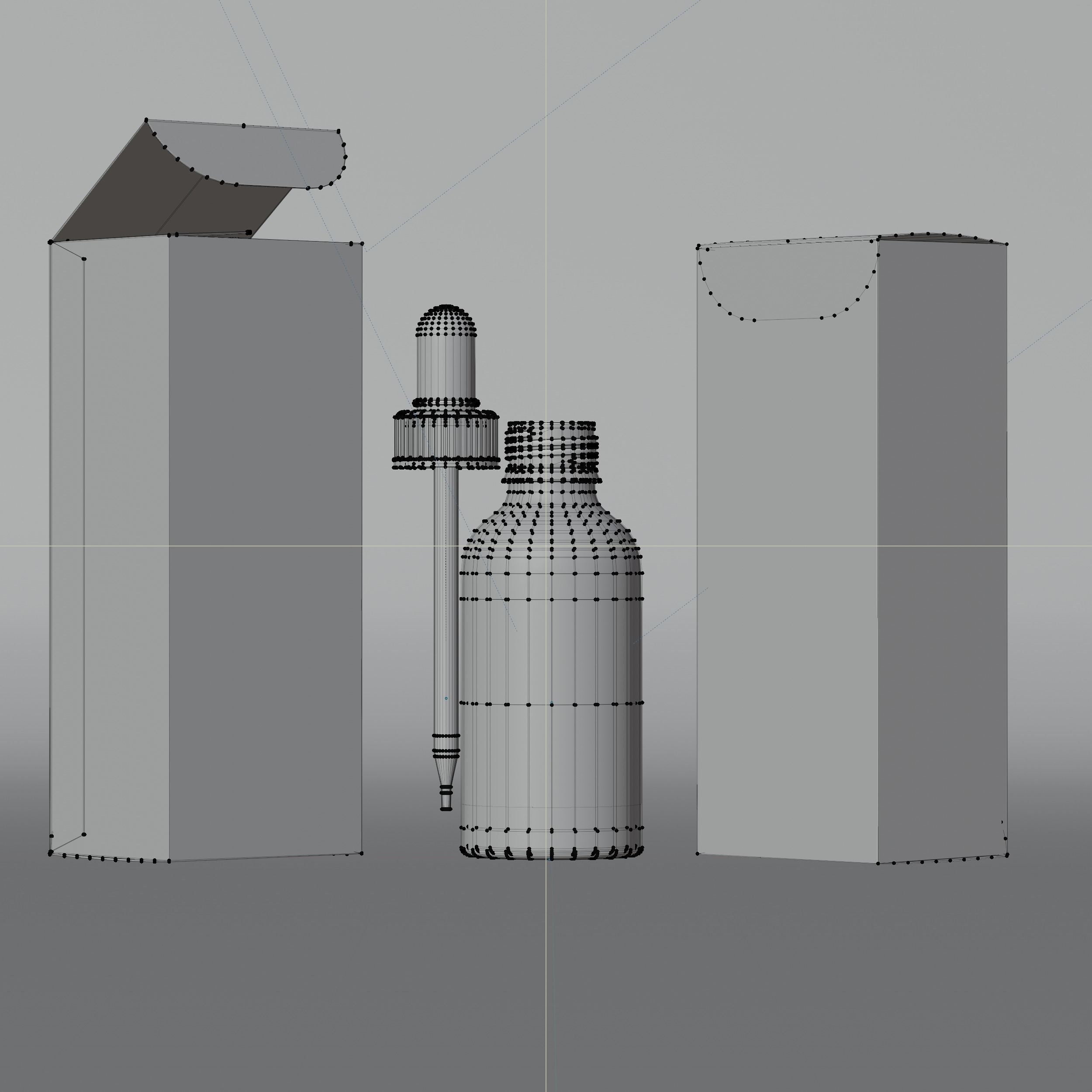 3D model Dropper Bottle Mockup 9 VR / AR / low-poly | CGTrader