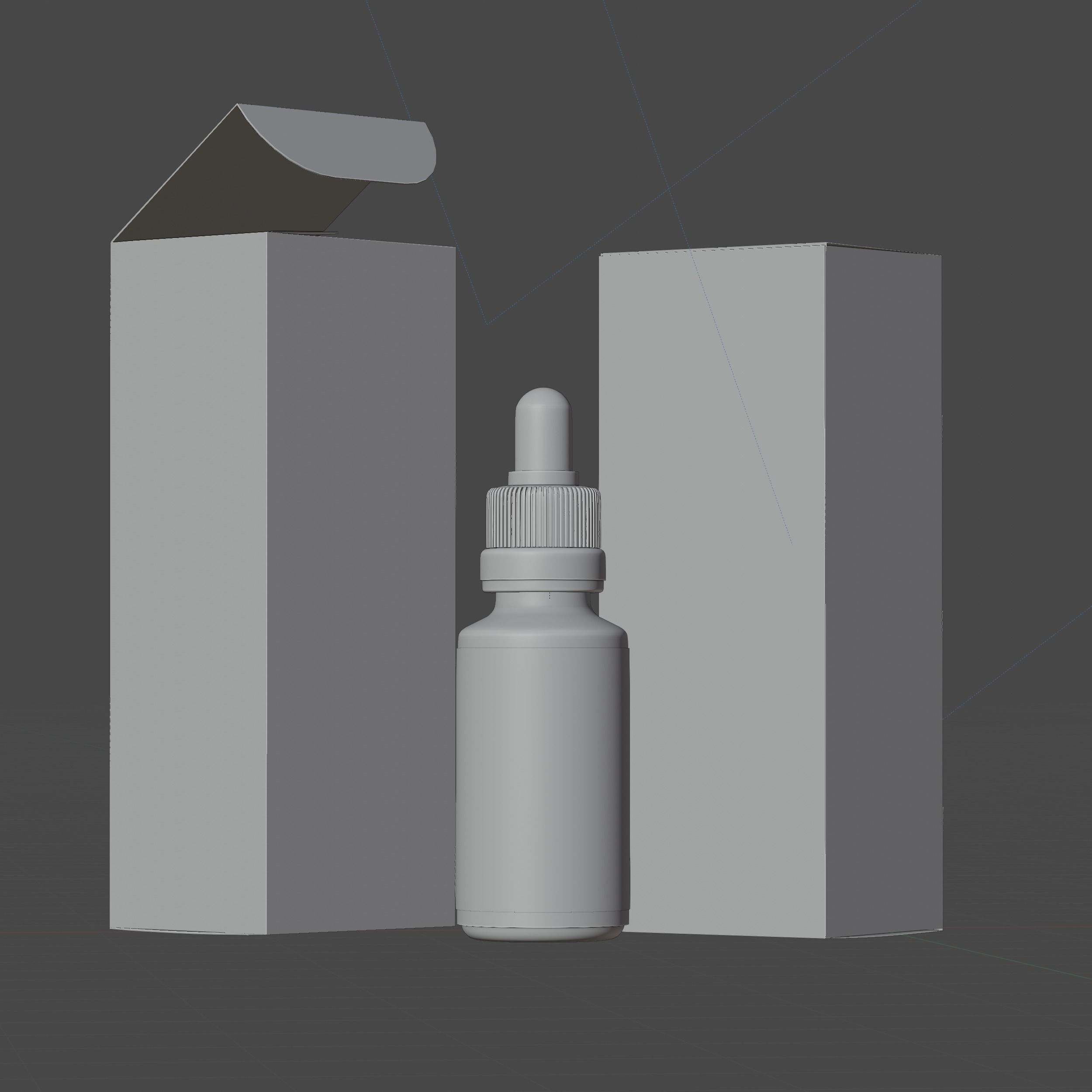 3D model Dropper Bottle Mockup 6 VR / AR / low-poly | CGTrader
