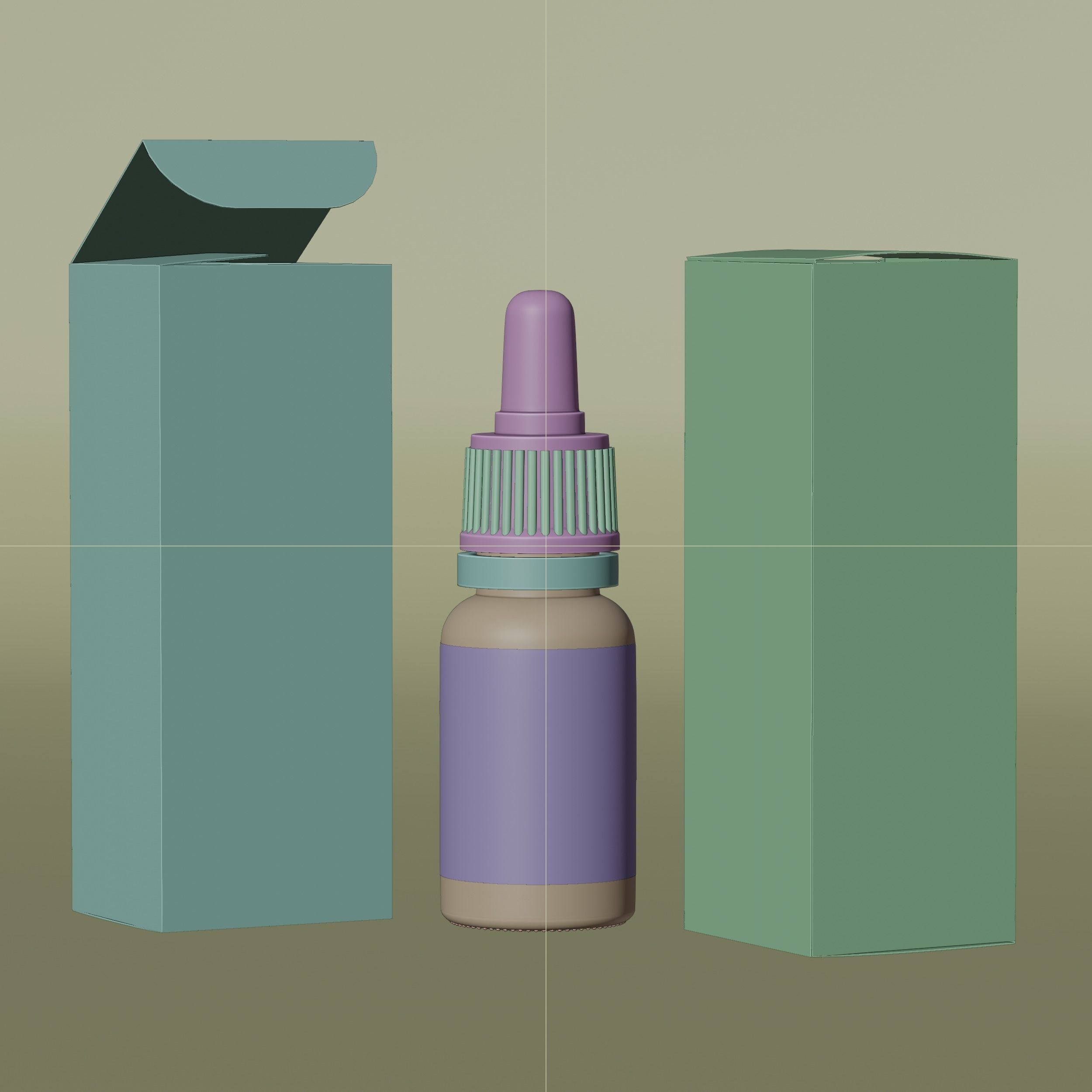 3D model Dropper Bottle Mockup 14 VR / AR / low-poly | CGTrader