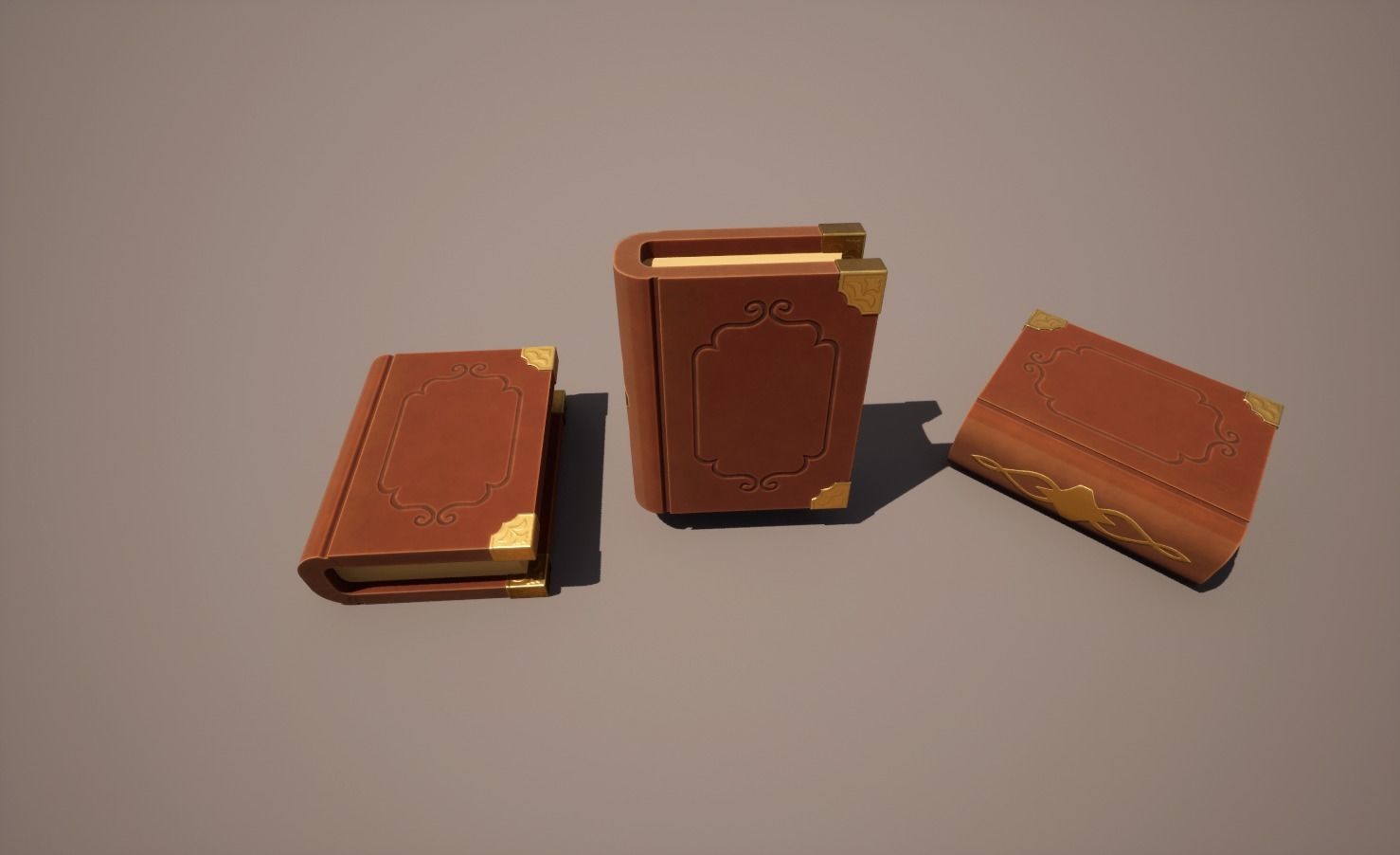3D model Stylized Magic Books VR / AR / low-poly | CGTrader