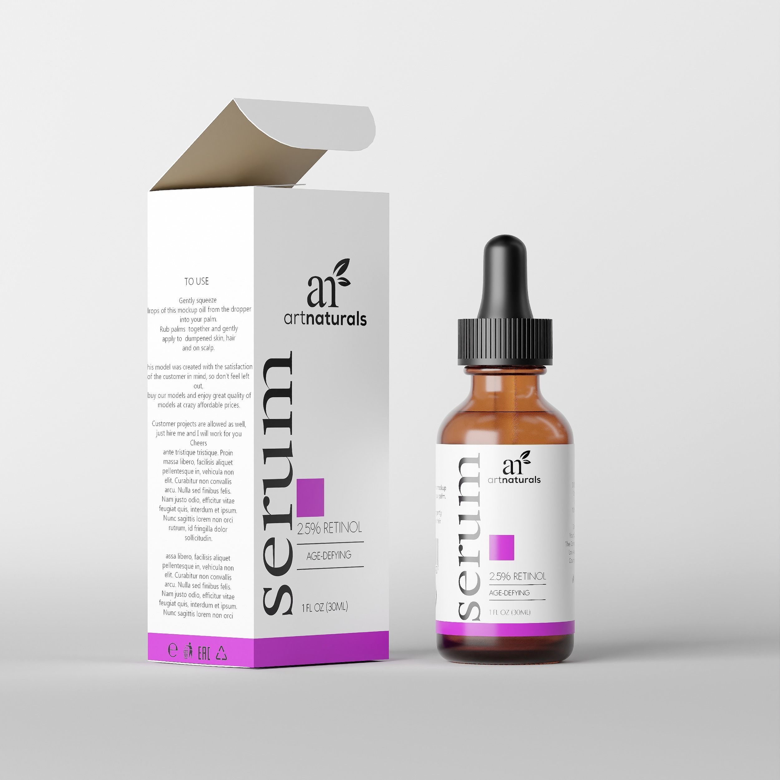 3D model artnaturals Retinol Serum VR / AR / low-poly | CGTrader