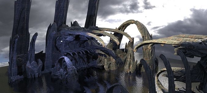 Wraith Hive Monarch Claw Dome Kit bash 2 3D model | CGTrader