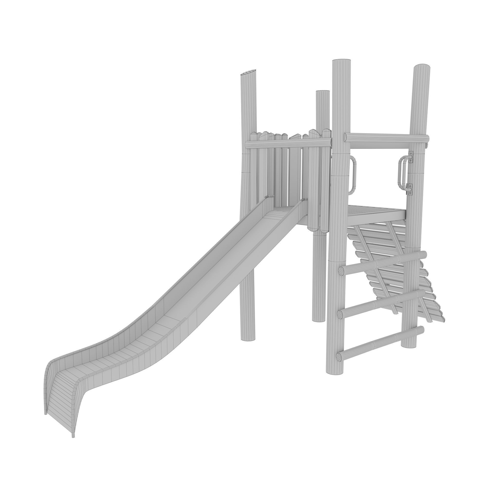 Play platform with slide and ramp 3D model | CGTrader