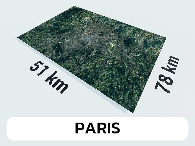 Paris France City Landscape 3D Model 3D model | CGTrader