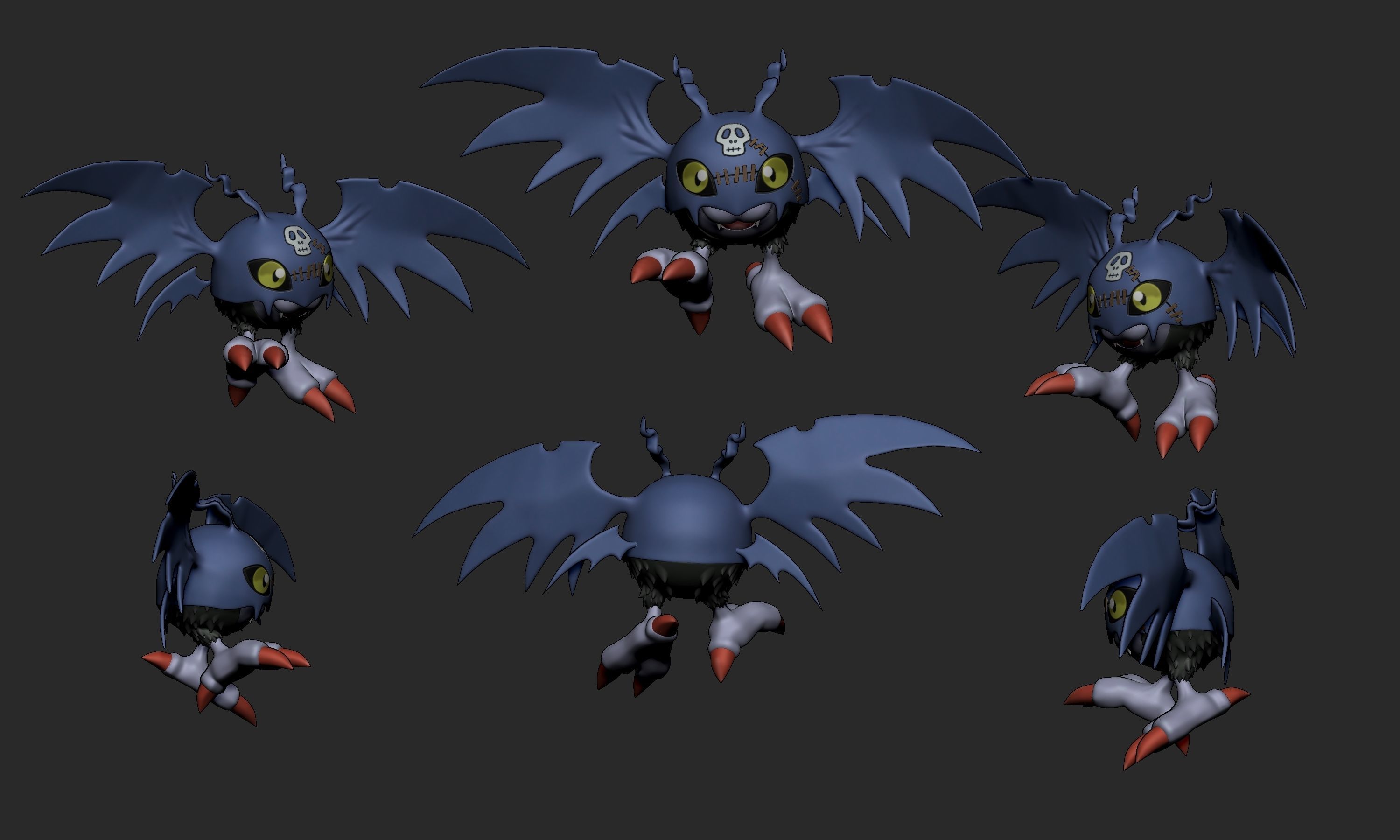 Digimon - Myotismon Evolution Line 3D model 3D printable | CGTrader